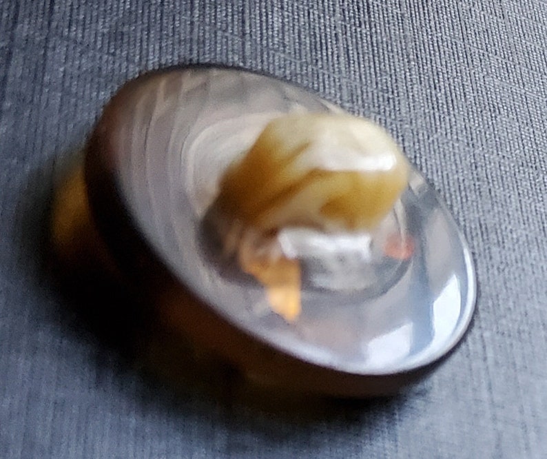 Vintage 1950's Small Faux Horn Button With Inset Gold Pheasant. . - Etsy UK