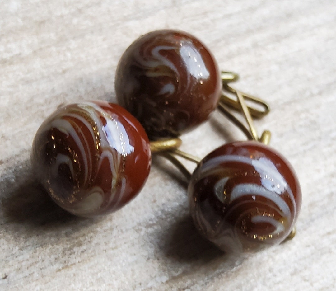Vintage Early 1900's Set of Three Glass Ball Buttons. - Etsy