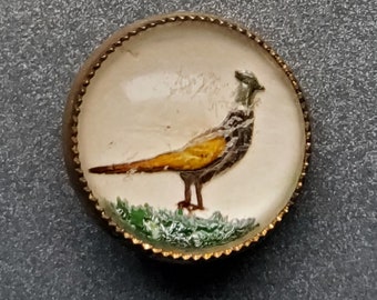 Pheasant Button - Etsy