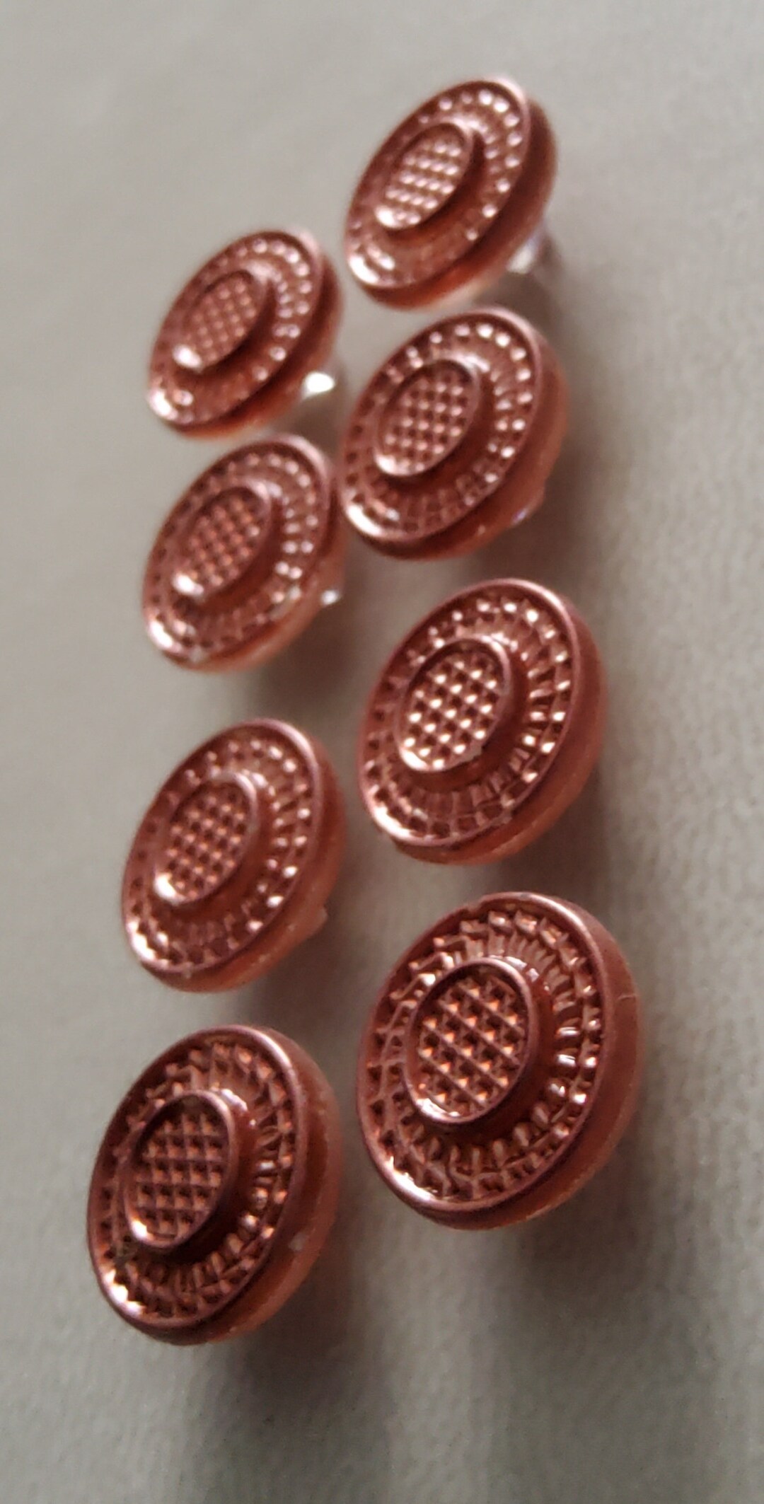 Vintage Set of Eight Small Glass Buttons. - Etsy