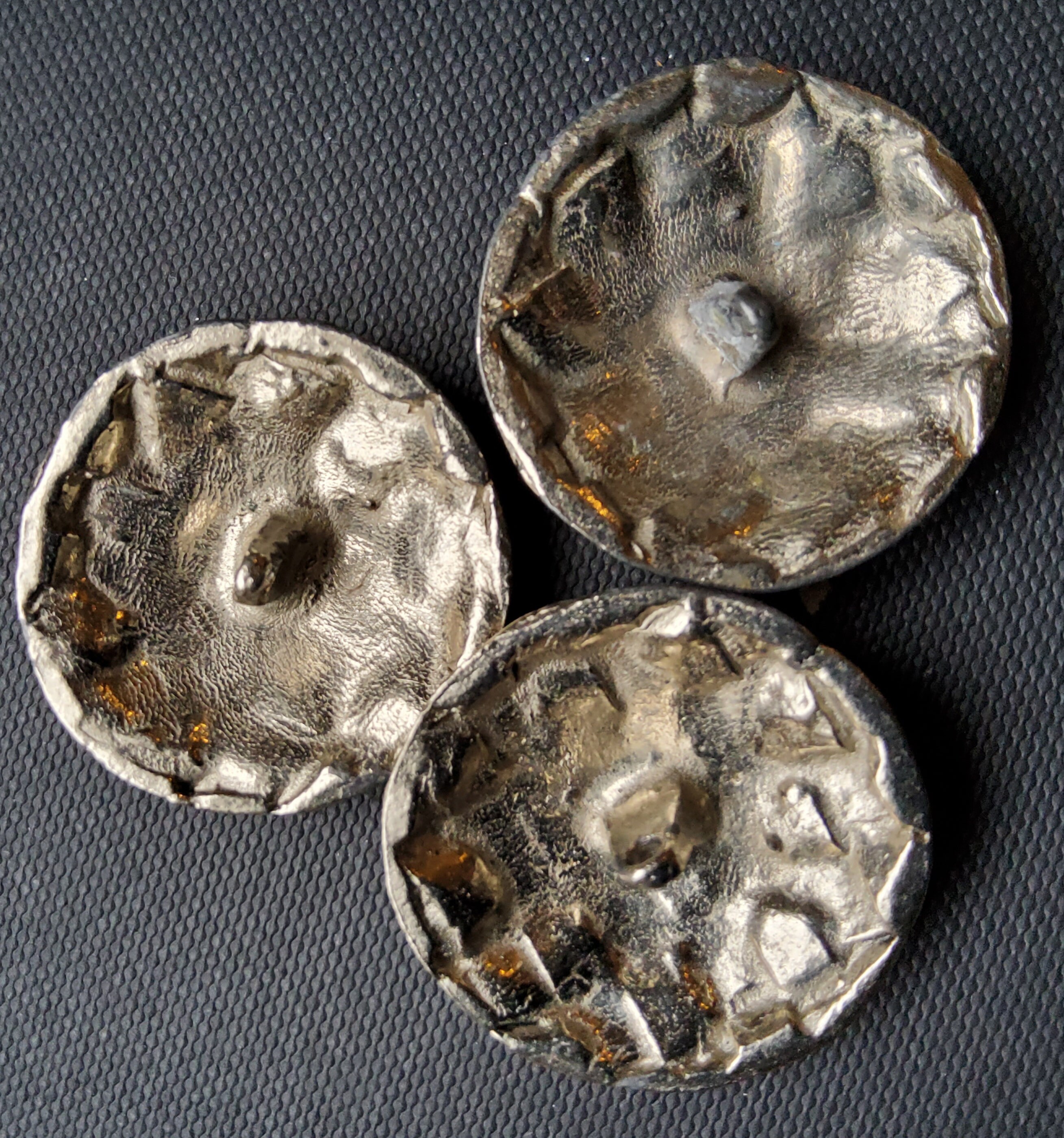 Vintage 1950's Trio of Lattice Cast Metal Coat Buttons. - Etsy