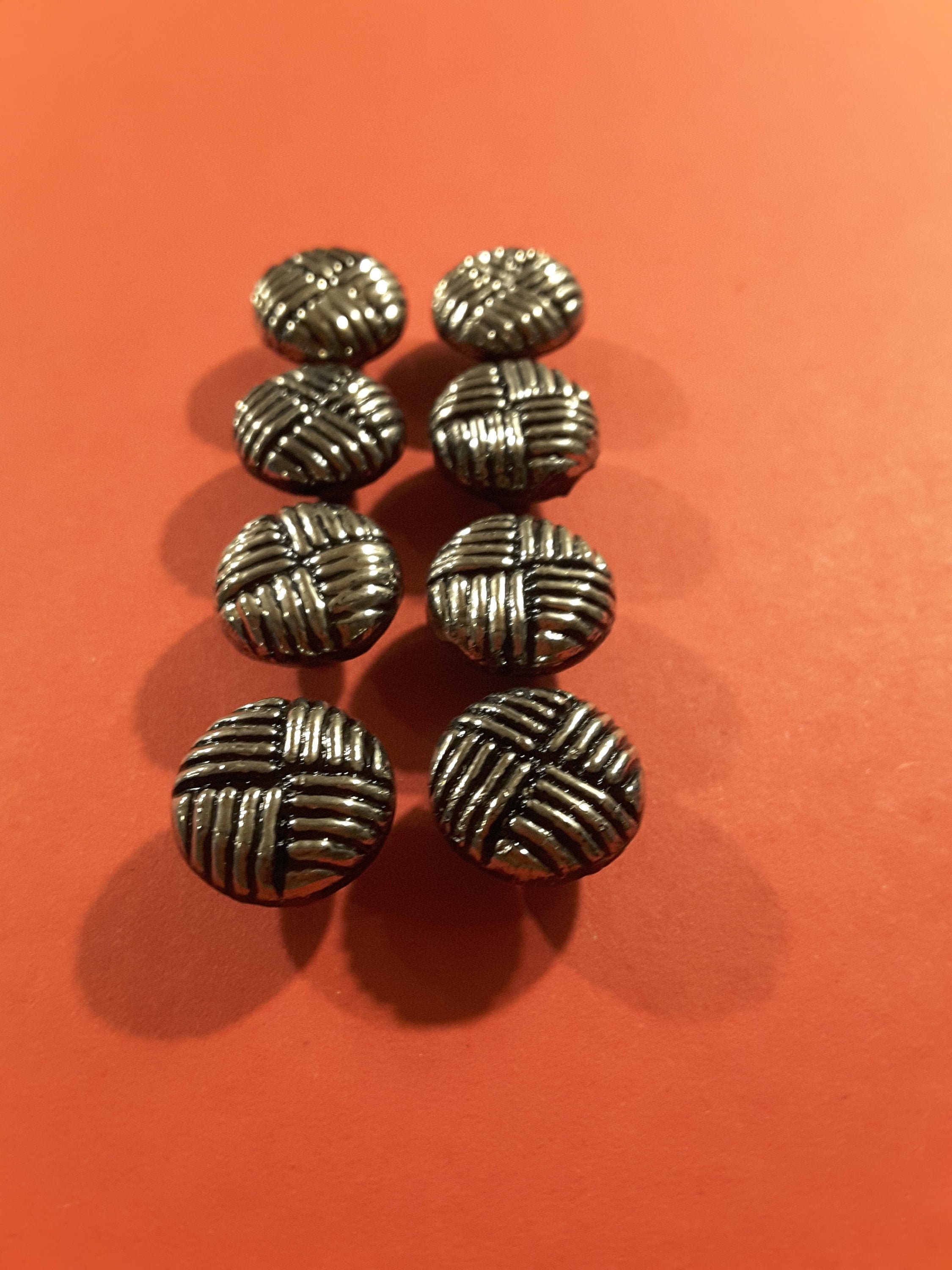 Vintage Set of Eight Small Glass Buttons. - Etsy