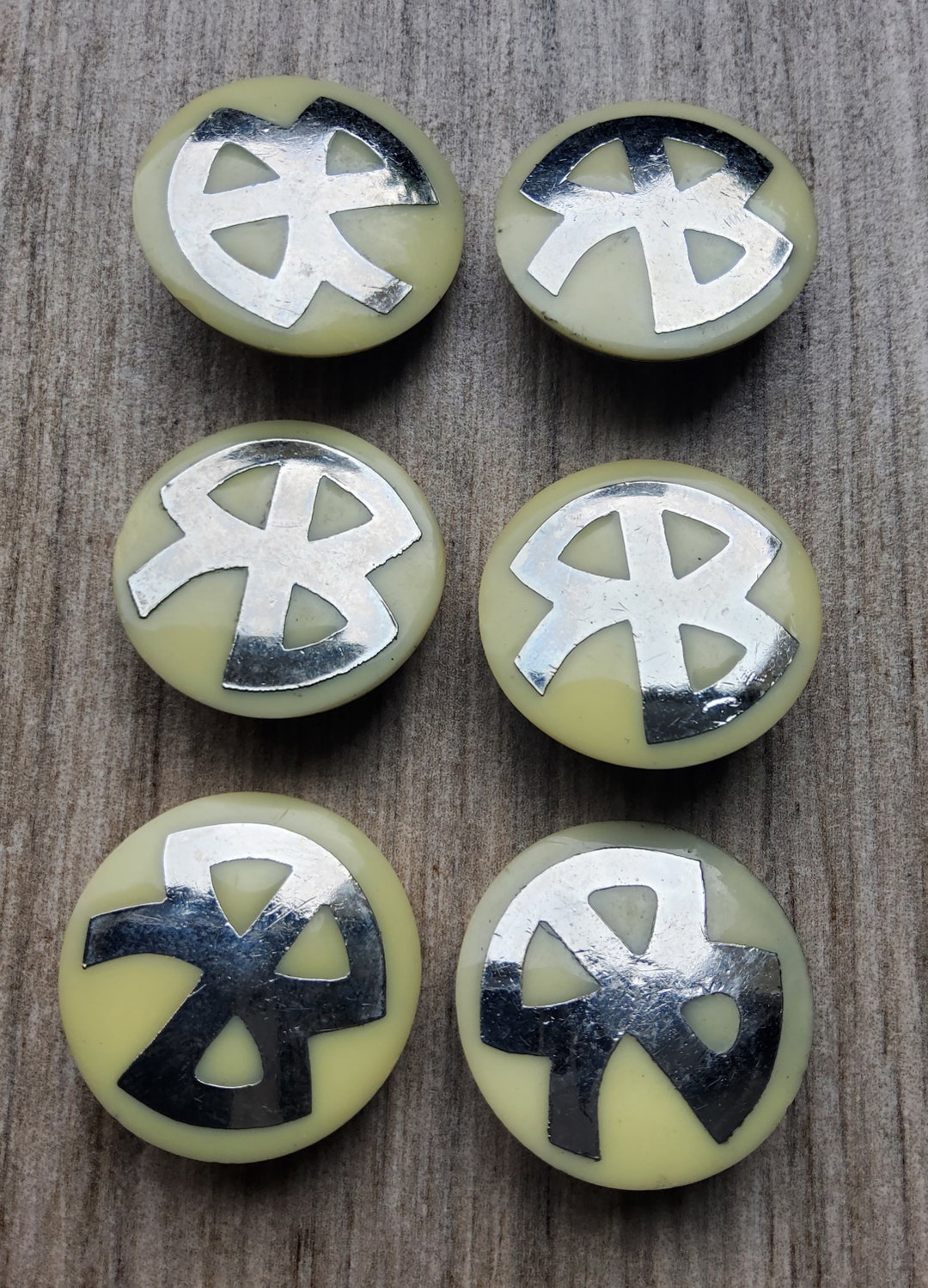 Vintage Unusual Set of Large Designer Heavy Metal Buttons. - Etsy