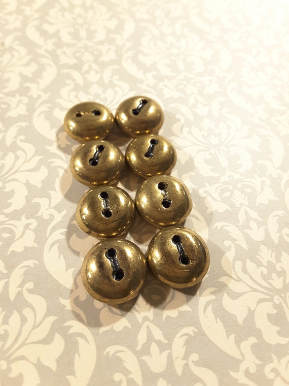 Vintage Set of Eight 1930's Small Glass Buttons. - Etsy