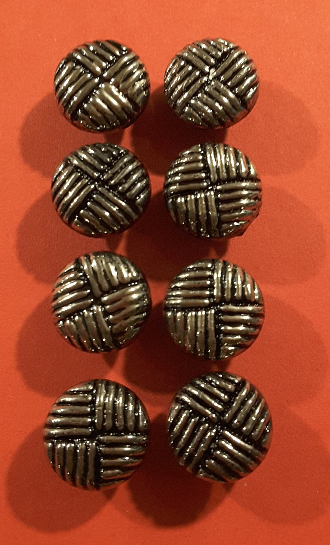 Vintage Set of Eight Small Glass Buttons. - Etsy