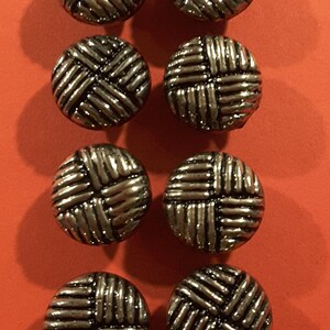 Vintage Set of Eight Small Glass Buttons. - Etsy