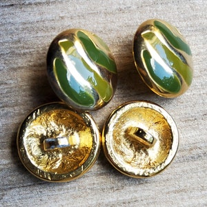 Vintage Set of Four Enamel Haute Couture Buttons. - Etsy