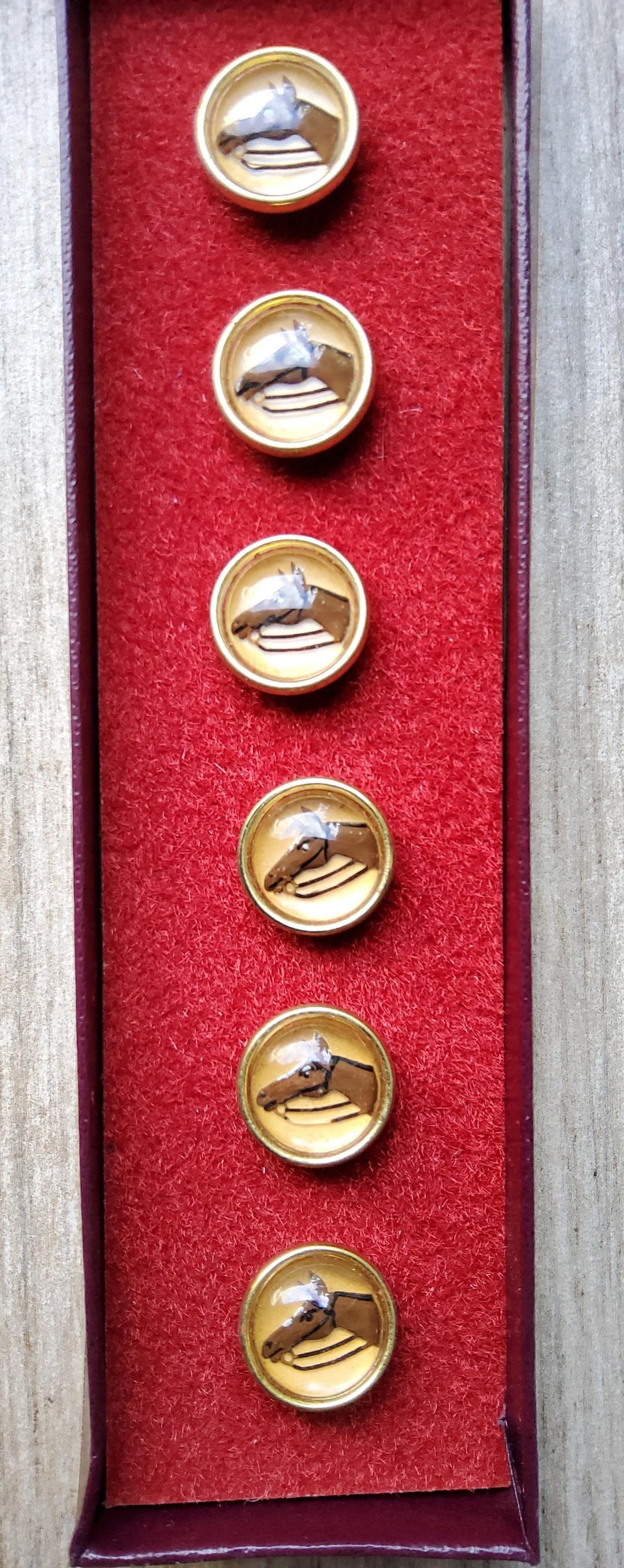 Vintage Very Nice Box Set of 1950's Glass Hunting Buttons. - Etsy