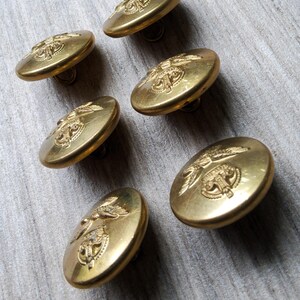 Vintage Six Large RAF Brass Uniform Buttons. - Etsy