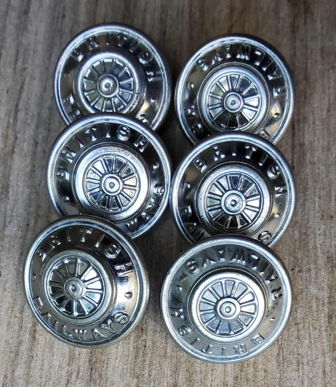 Vintage Set of Six British Railways Uniform Buttons. - Etsy