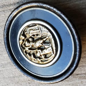 Vintage 19th Century Metal Picture Button. - Etsy