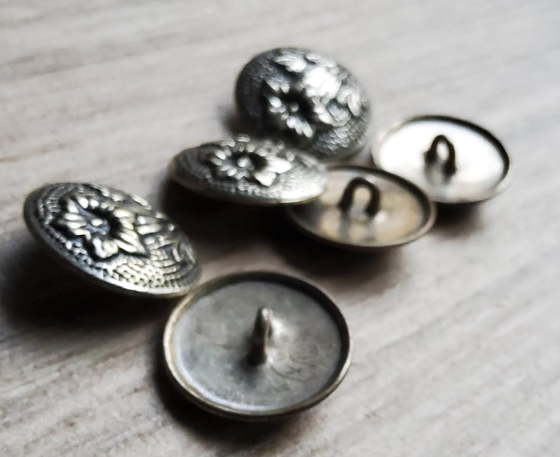 Vintage Set of Six German Gesch Flower Buttons. - Etsy