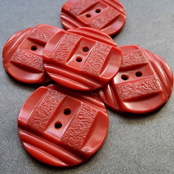 Large Red Buttons - Etsy