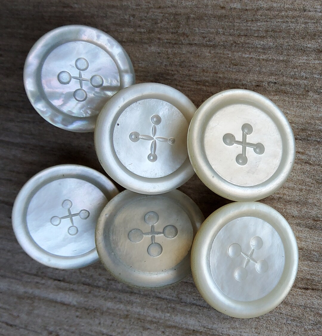 Vintage 1900's Engraved Stitch Design MOP Waistcoat Buttons. - Etsy