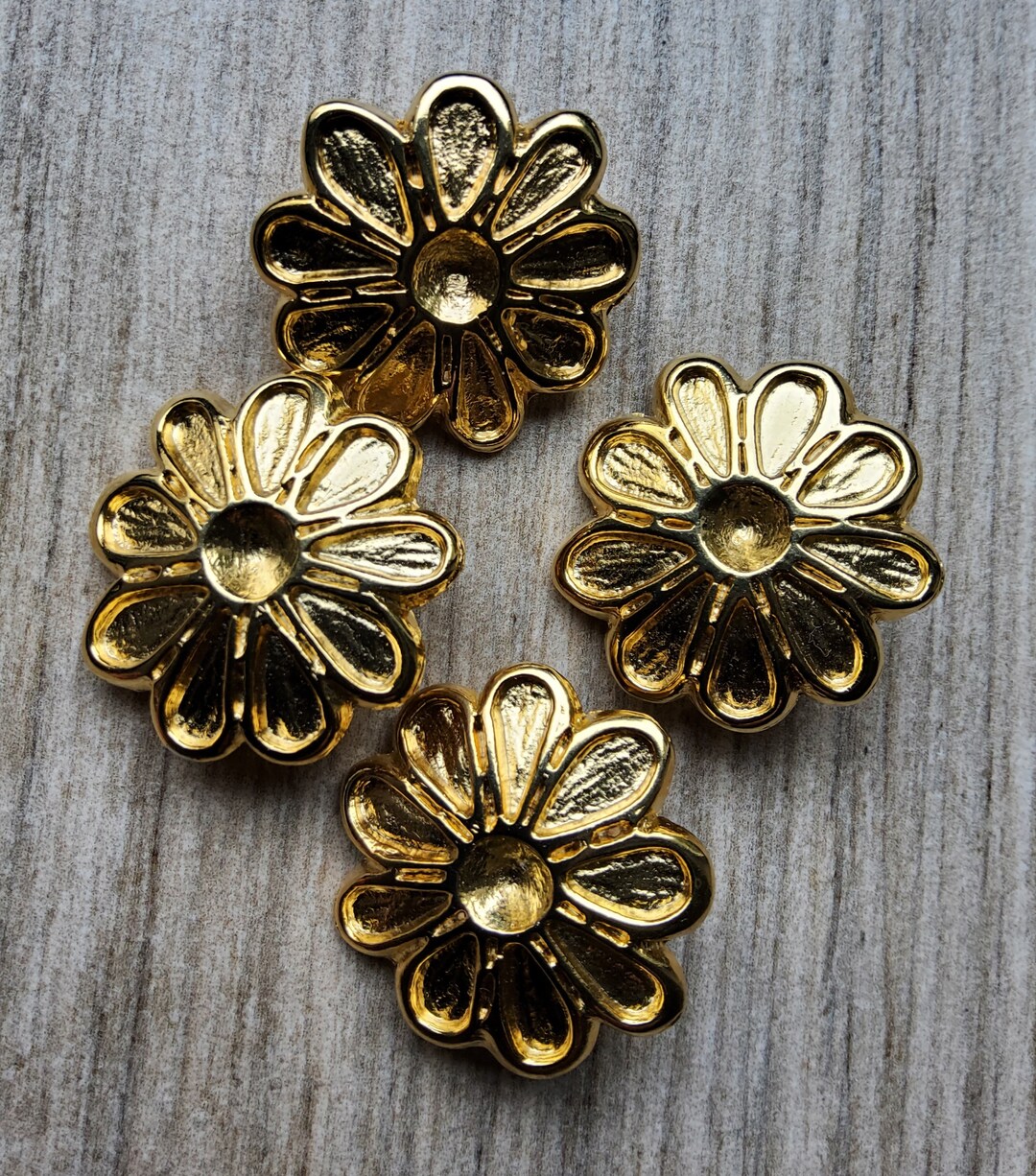 Vintage Four Large Large Gold Metal Designer Coat Buttons. - Etsy