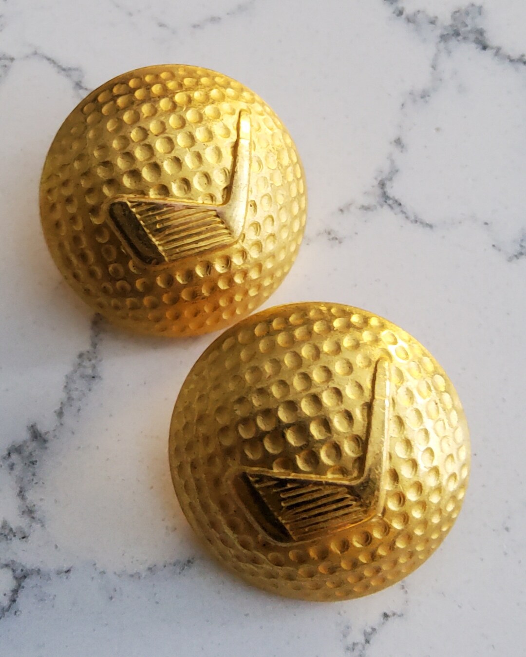 Vintage Heavy Brass Golf Club Blazer Buttons. - Etsy