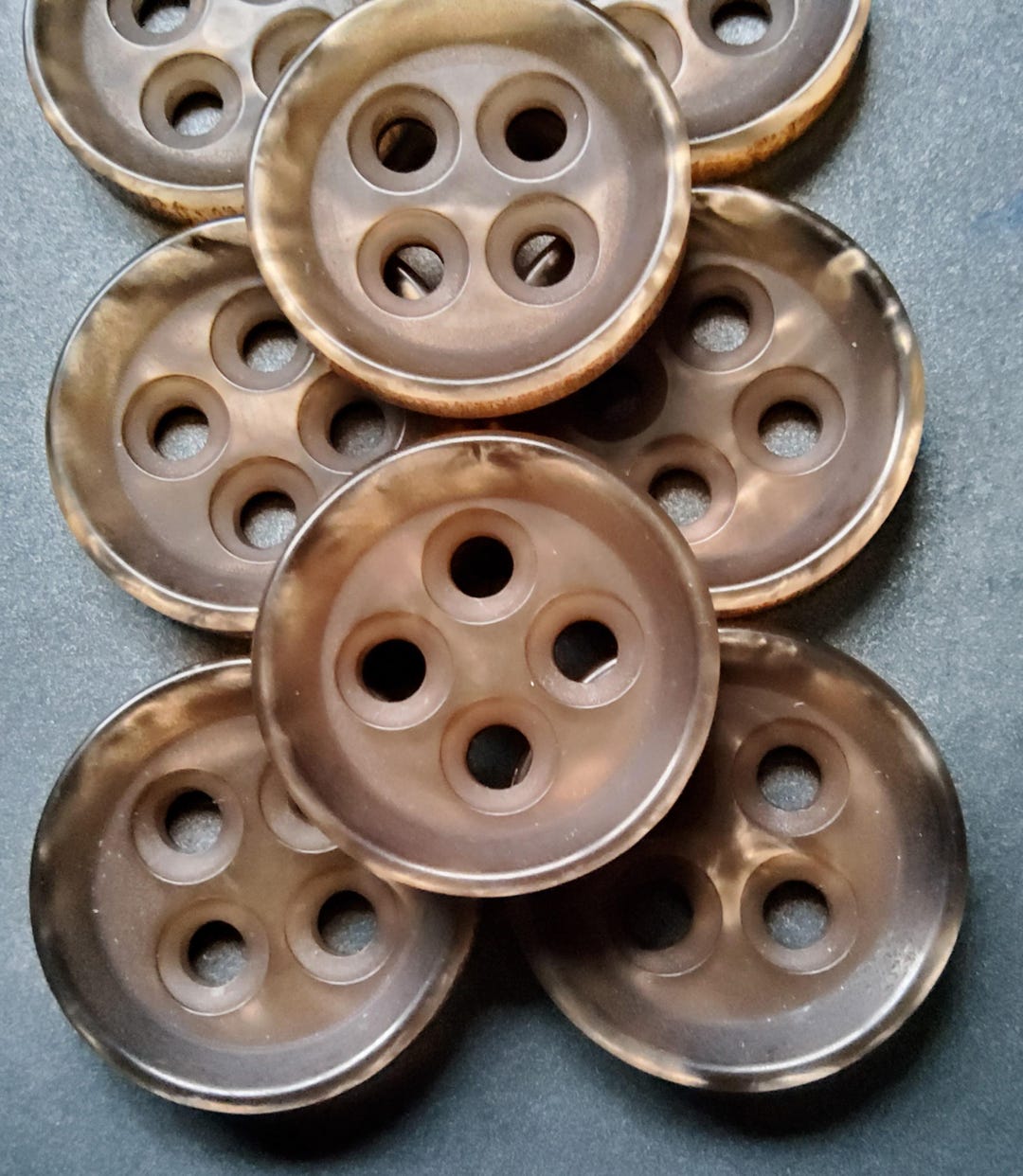Vintage Set of Eight Large 1930's Faux Wood Coat Buttons. - Etsy
