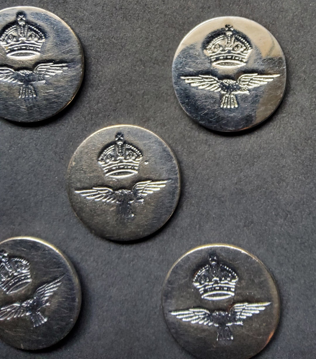 Vintage Set of Five Large RAF Jacket Buttons. - Etsy UK