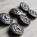 Vintage Set of Six German Gesch Flower Buttons. - Etsy