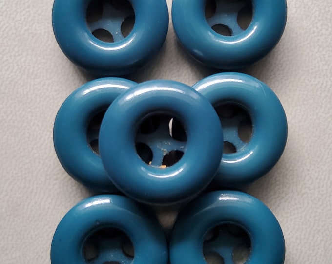 Vintage Set of Seven 1950's Chunky Round Coat Buttons. - Etsy