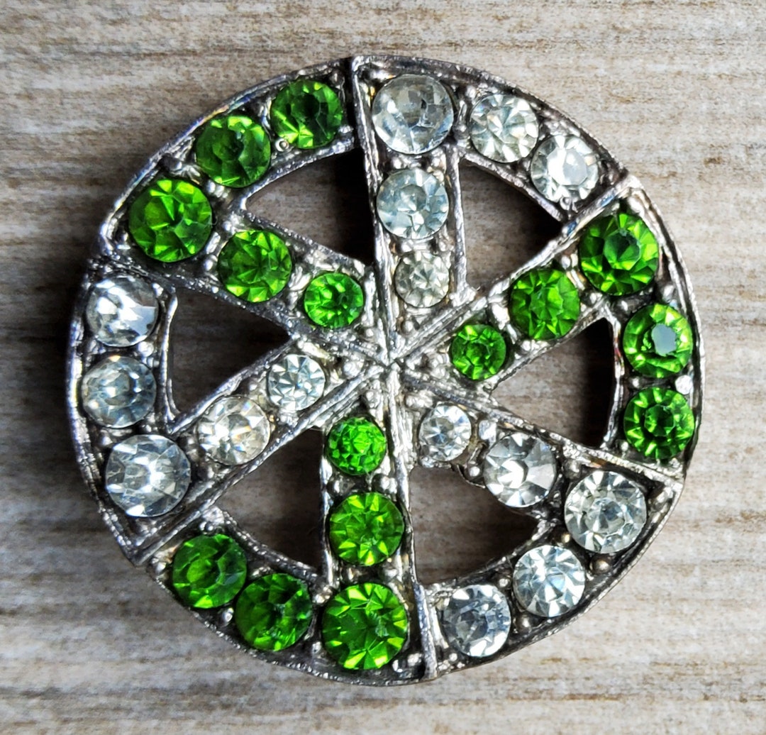 Vintage Large 1920's Glass Paste Button. - Etsy