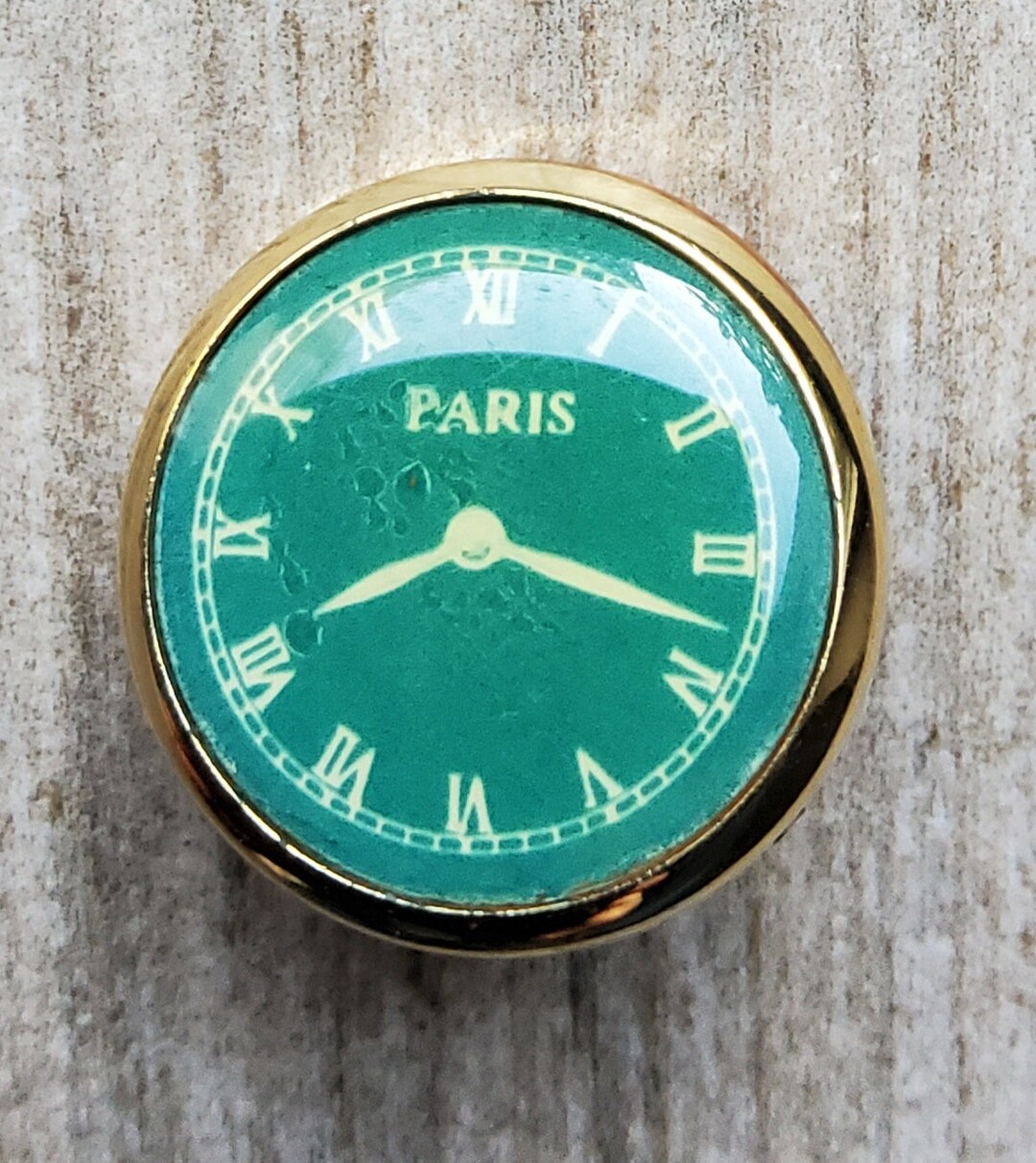 Vintage Paris Clock Face Button. - Etsy