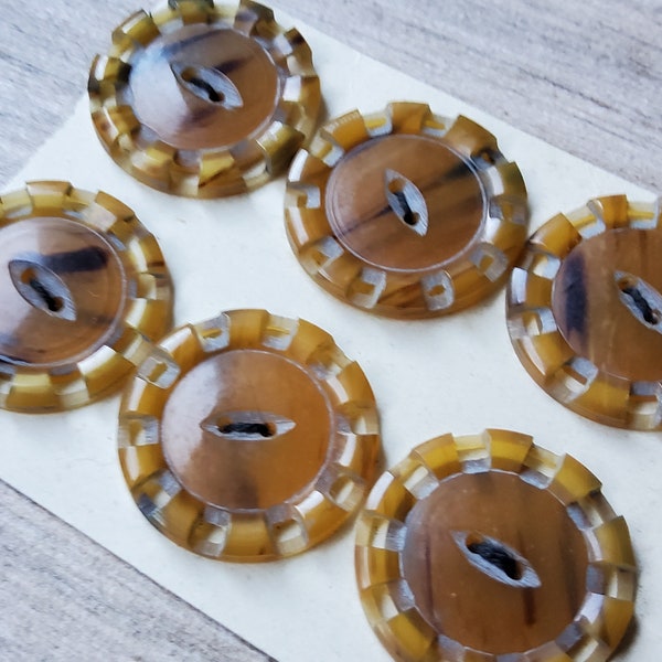Faux Horn Buttons - Etsy