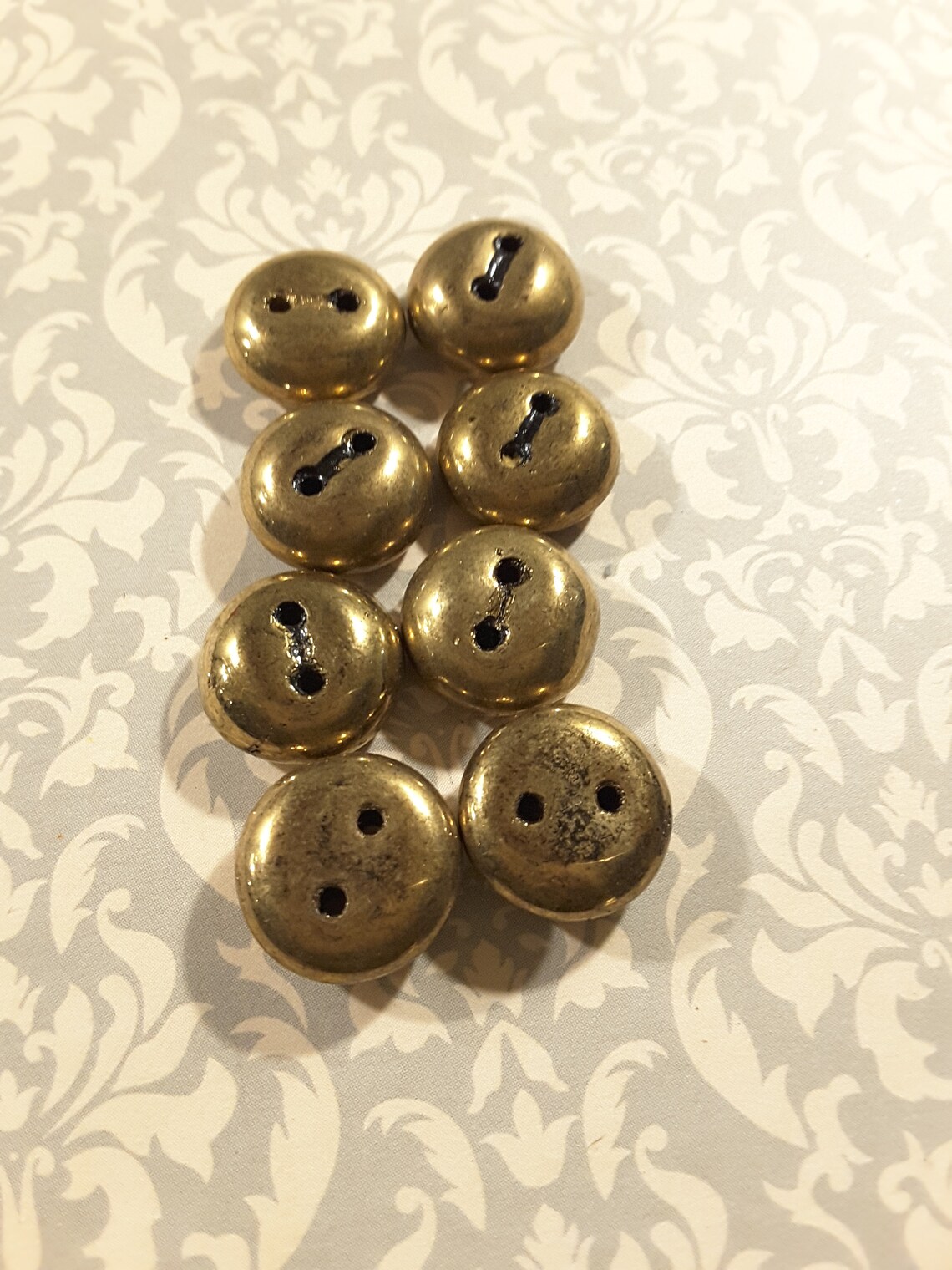 Vintage Set of Eight 1930's Small Glass Buttons. - Etsy