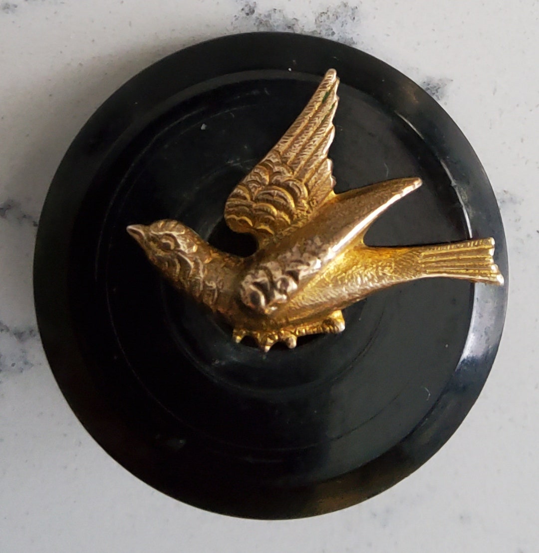 Vintage Large 1930's Pheasant Coat Button. - Etsy