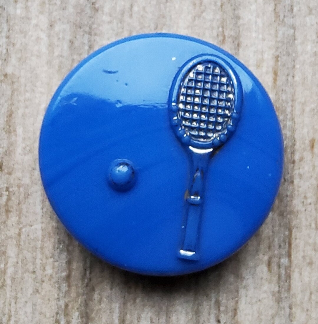Vintage 1920's Glass Tennis Racket Button. - Etsy