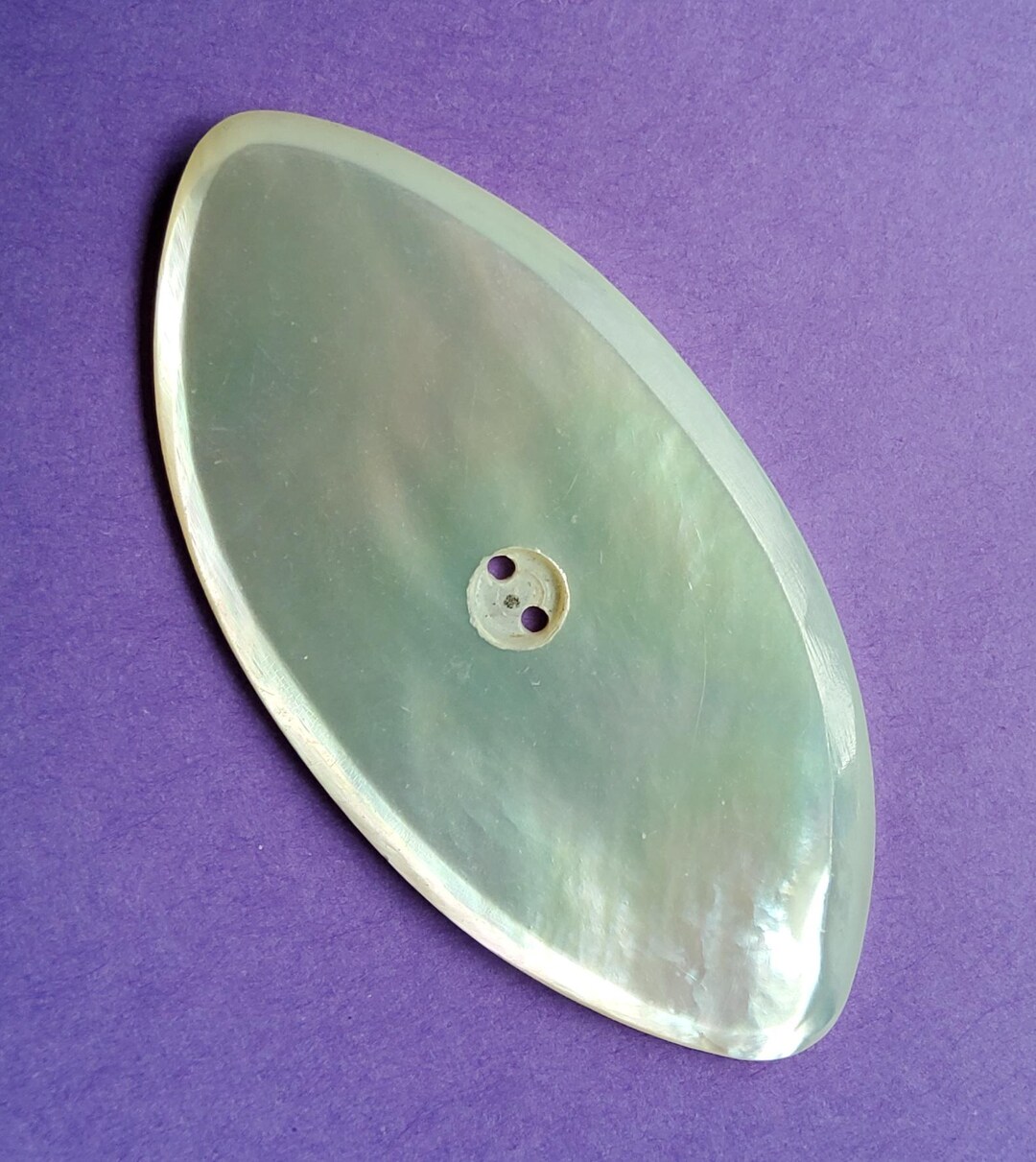 Very Large 1920-30's Oval Shaped Bevelled Mother of Pearl Button. - Etsy