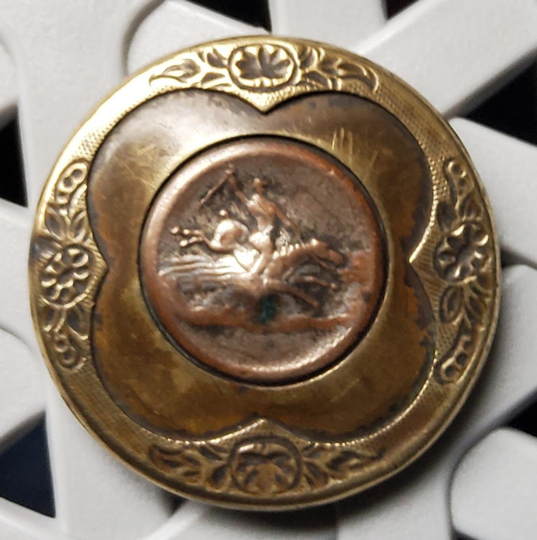 Vintage Early 1900's Extra Rich Sporting Button. - Etsy