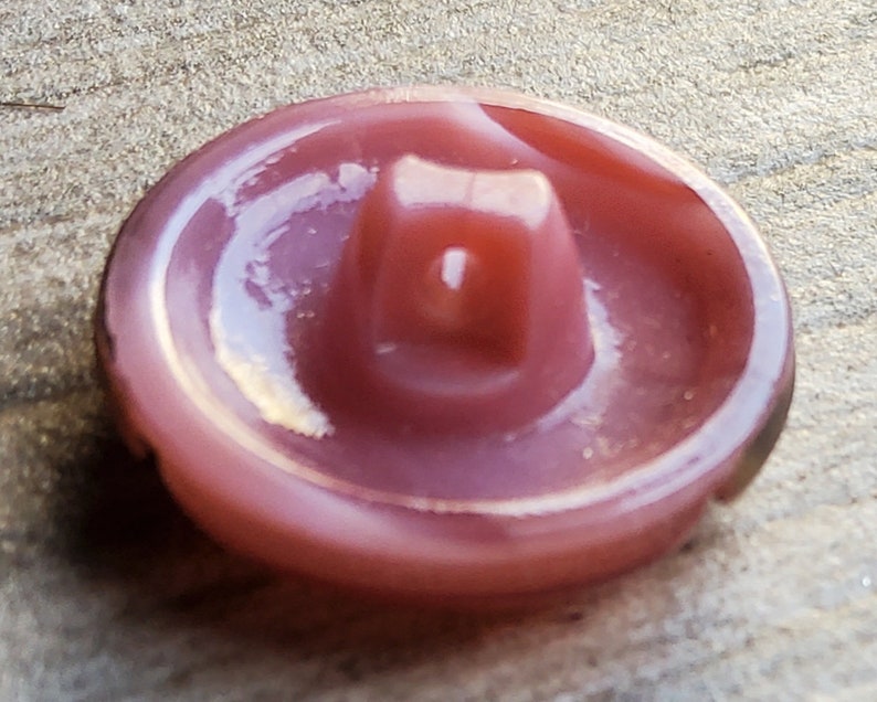 Vintage Czech Pink and Gold Moonglow Glass Buttons. - Etsy
