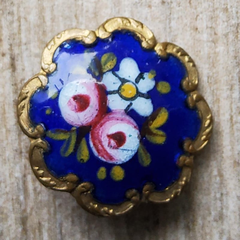 Painted Antique Buttons - Etsy UK