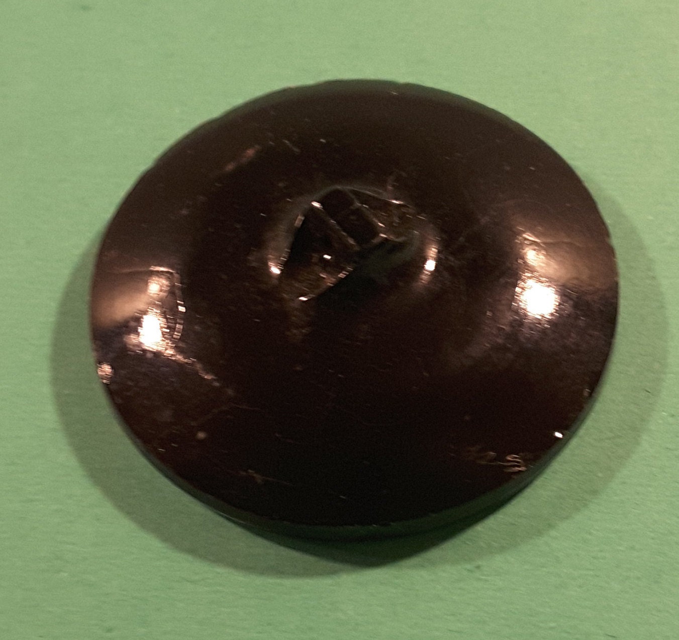 Vintage 1930's Large Glass Button With Leaf Design. - Etsy