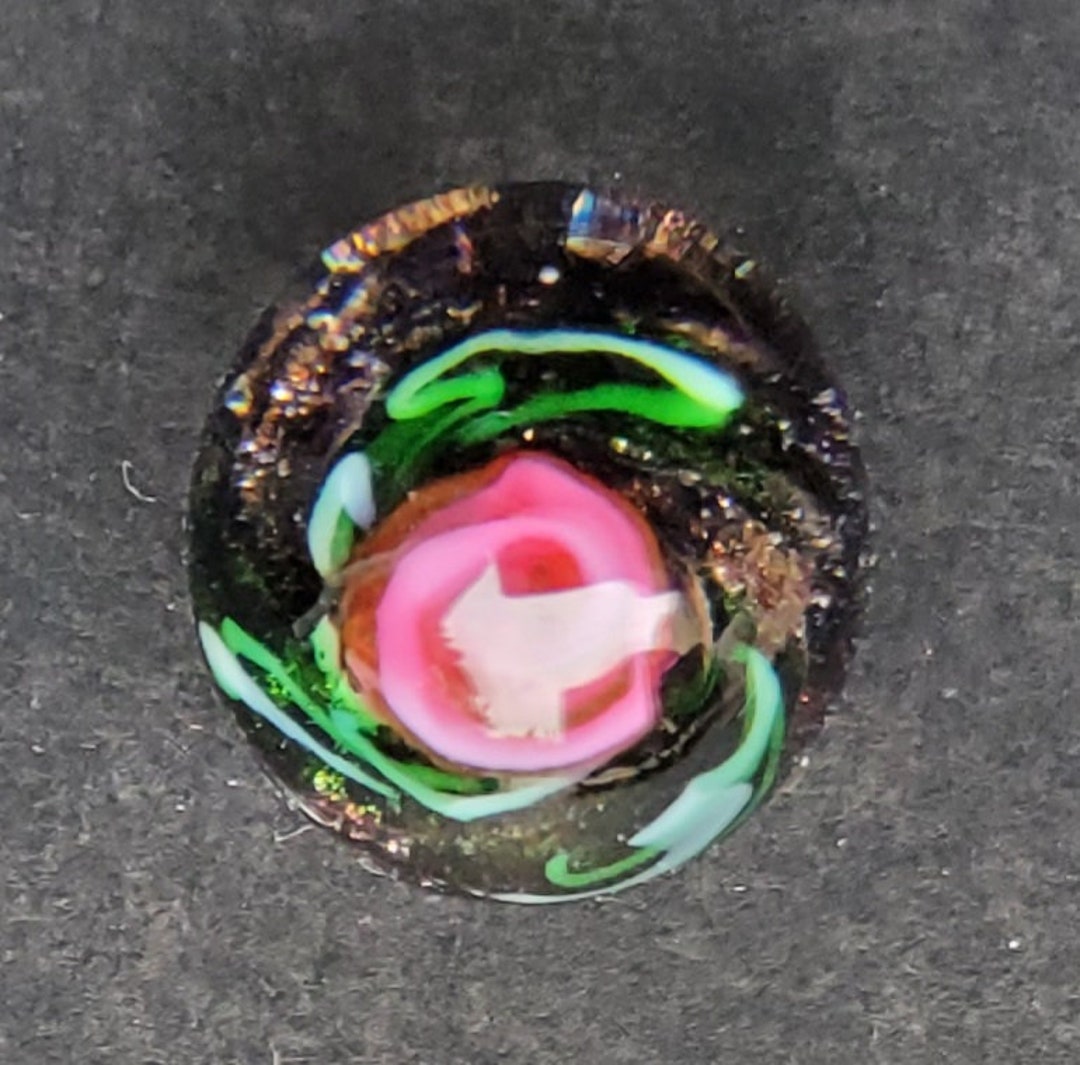 Vintage Large Glass Paperweight Button. - Etsy