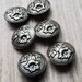Vintage Set of Six German Gesch Flower Buttons. - Etsy
