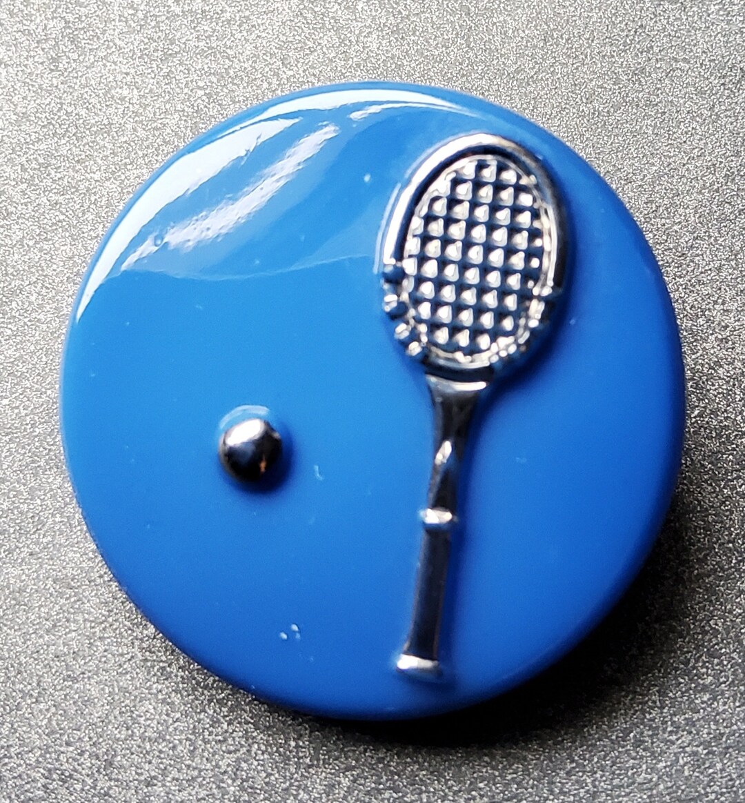 Vintage 1920's Glass Tennis Racket Button. - Etsy