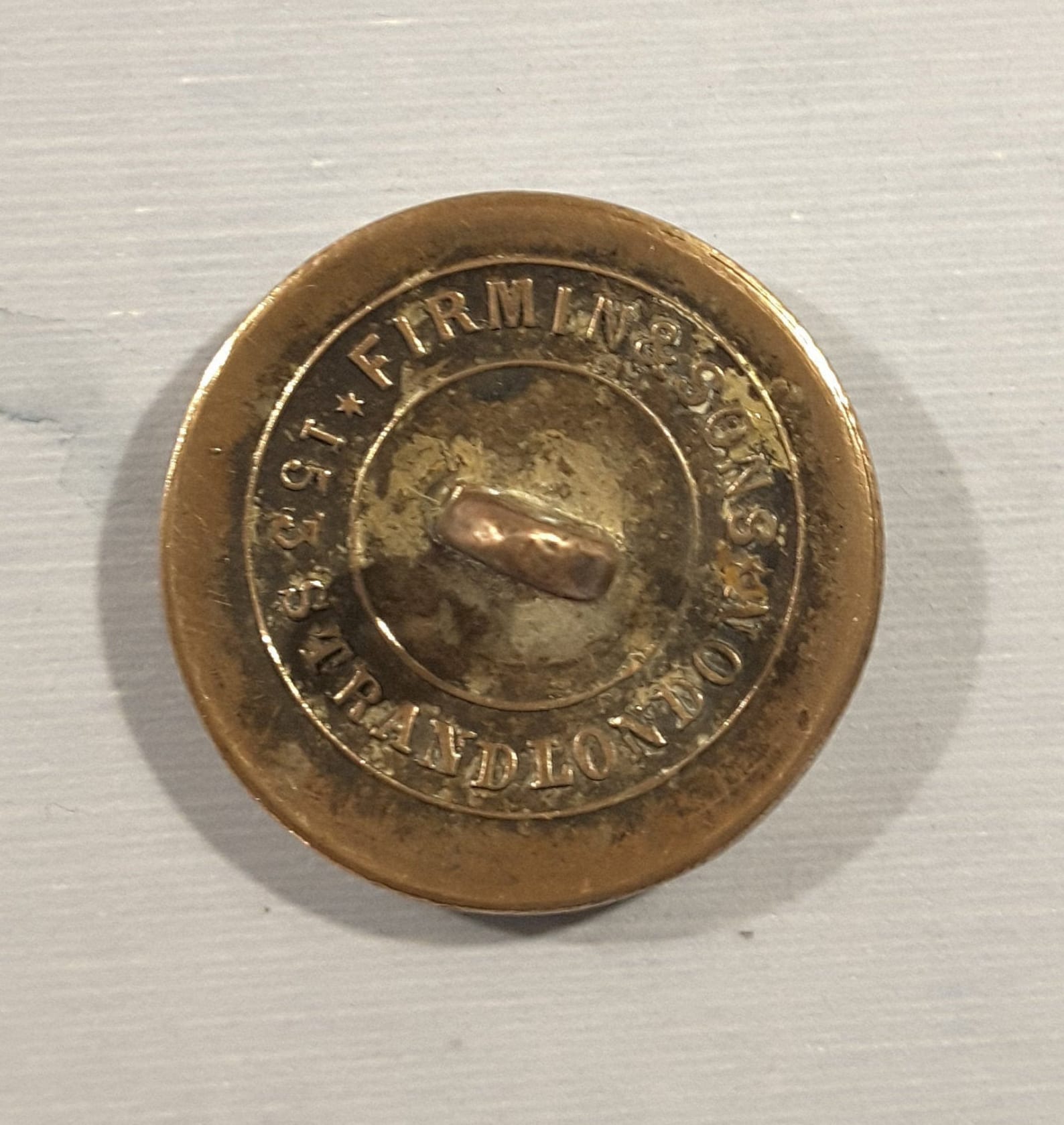 Vintage 1875 Livery Button Marked Firmin London. - Etsy