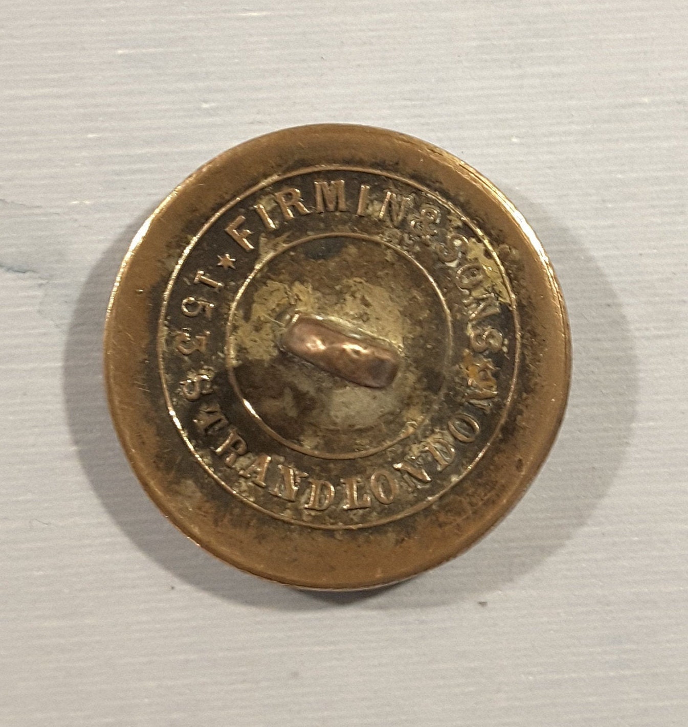 Vintage 1875 Livery Button Marked Firmin London. - Etsy