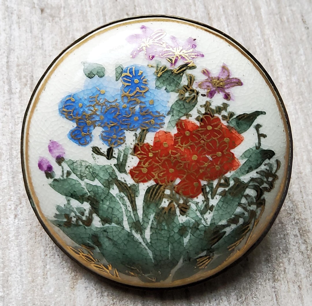 Vintage Very Large 19th Century Satsuma Button. - Etsy