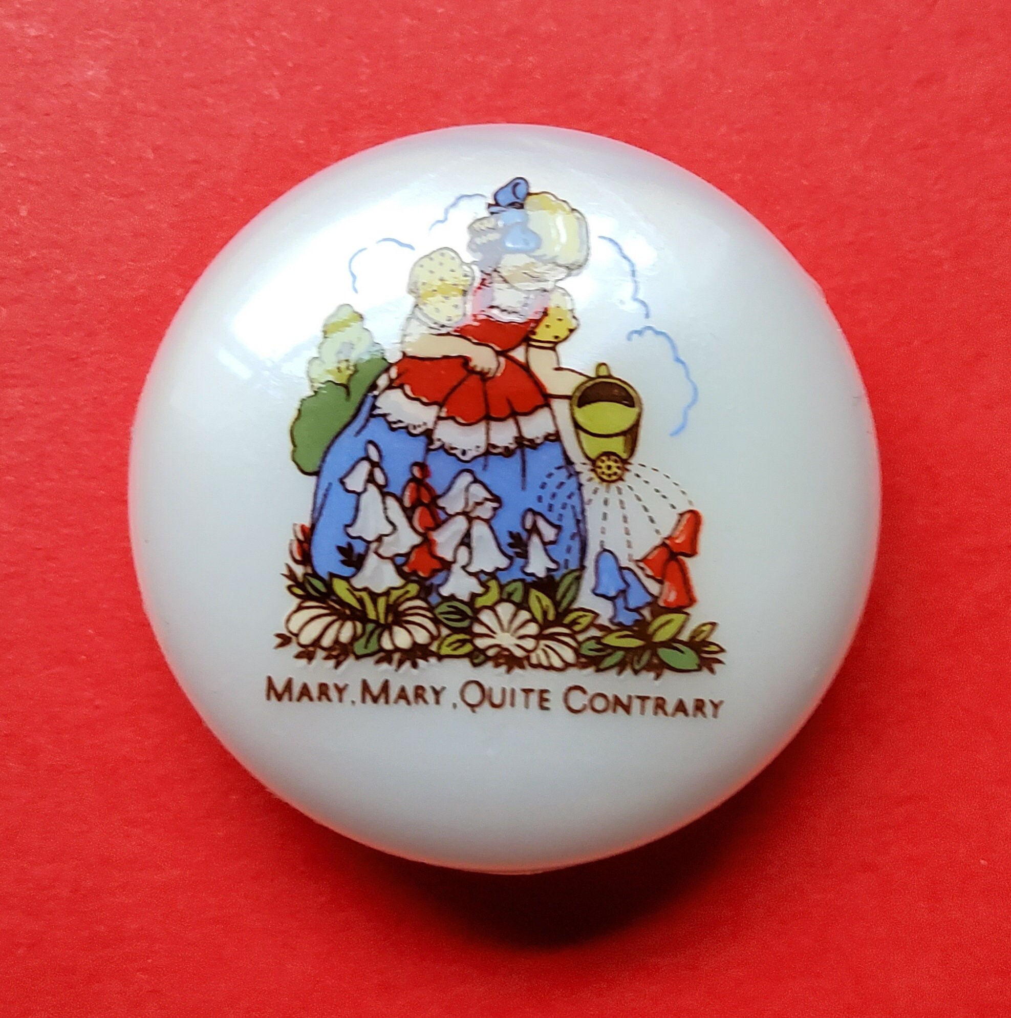 Vintage Nursery Rhyme 'mary Mary' Button. - Etsy