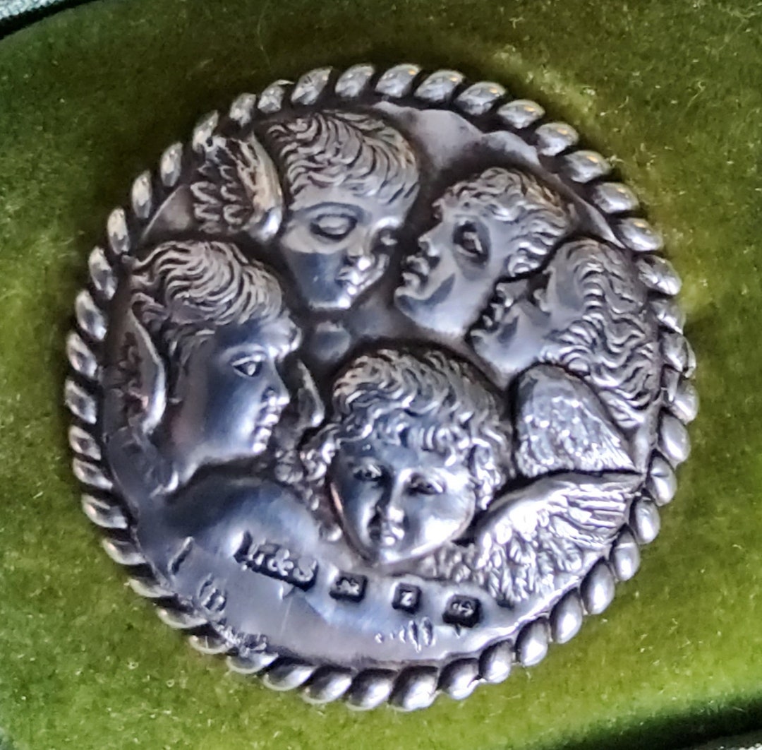 Vintage Early 1900's Levi & Salaman Silver Cherub Buttons. - Etsy