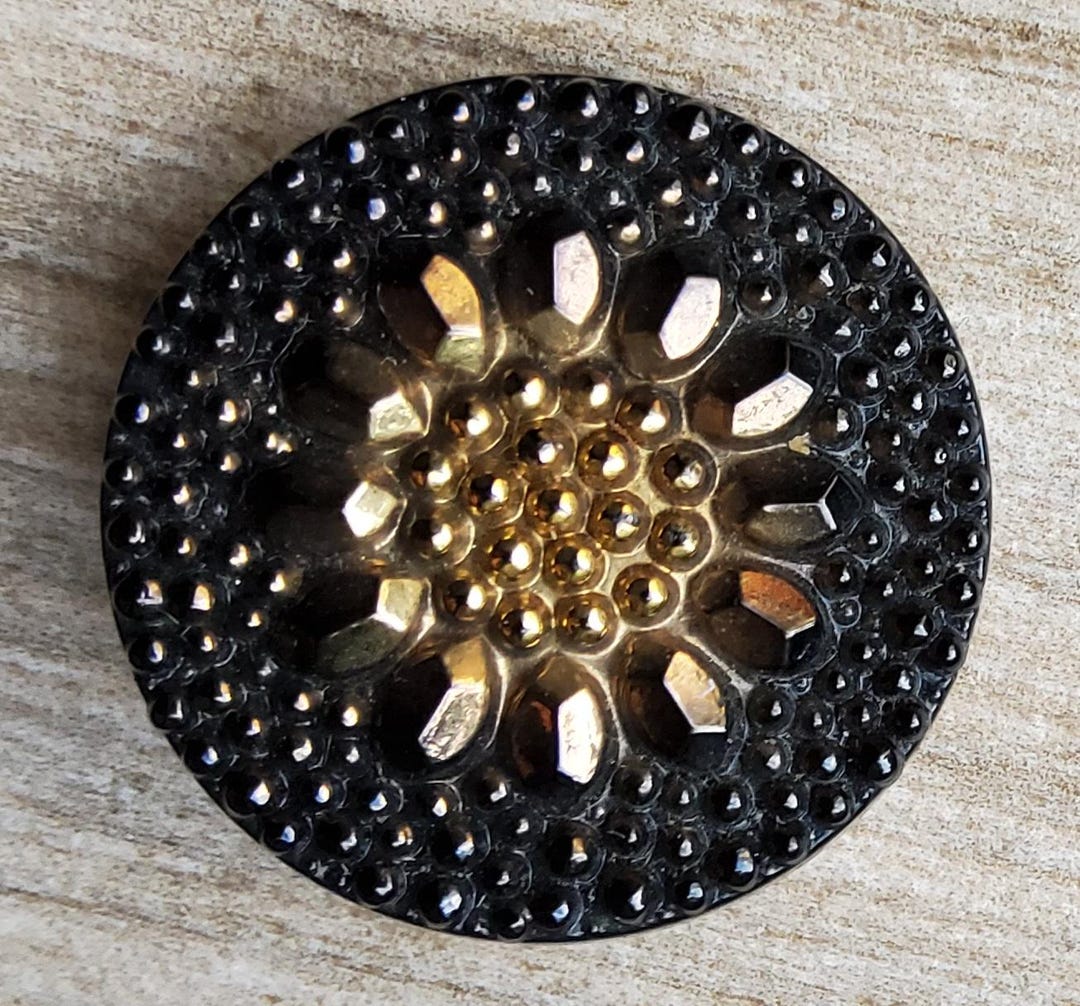 Vintage 1920-30's Large Glass Button. - Etsy