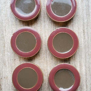 Vintage Set of Six Enamel Plastic Jacket Buttons. - Etsy