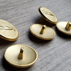 Vintage Set of Five Large Brass Golf Buttons.. - Etsy
