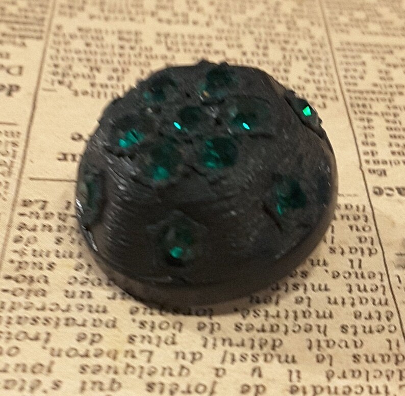 Vintage 1920's Green Paste Button. - Etsy