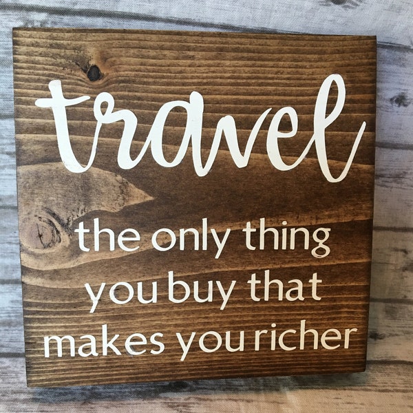 Travel Wood Sign - Etsy