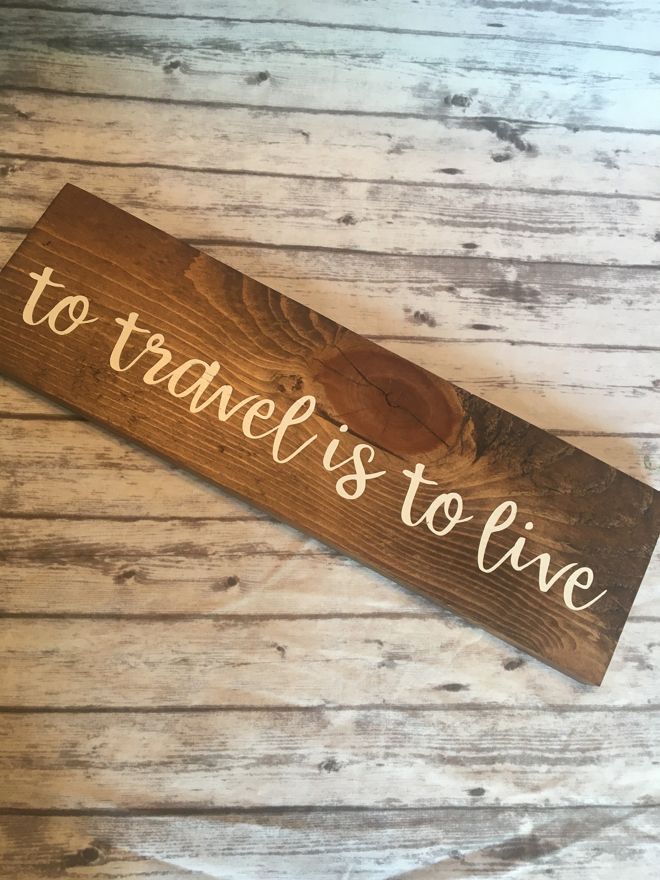 To Travel is to Live Wood Sign Travel Decor RV Decor Camper - Etsy