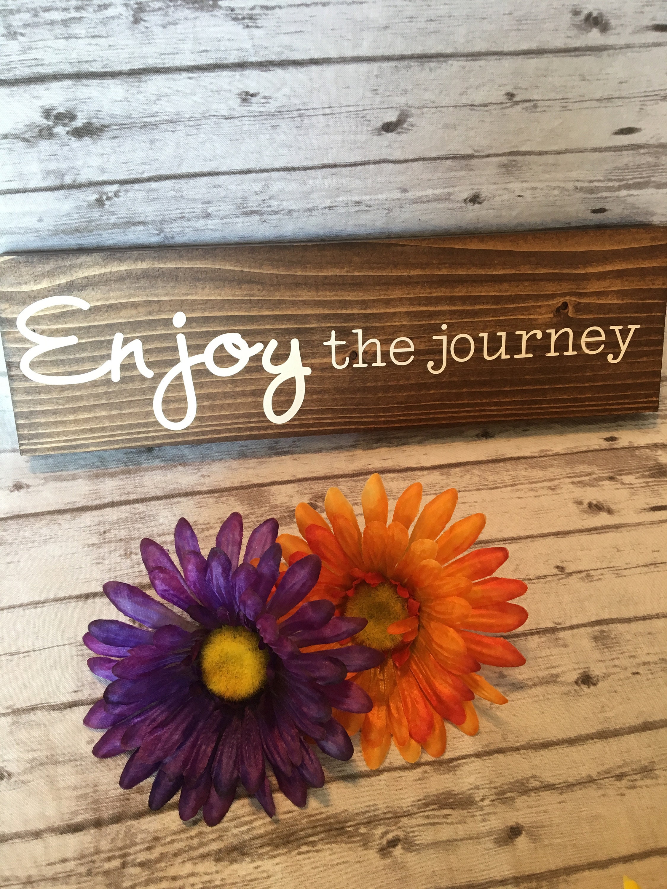 Enjoy the Journey Wood Sign, Travel Decor, RV Decor, Camper Decor - Etsy